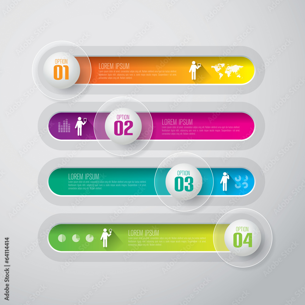 Infographics vector design template. Stock Vector | Adobe Stock