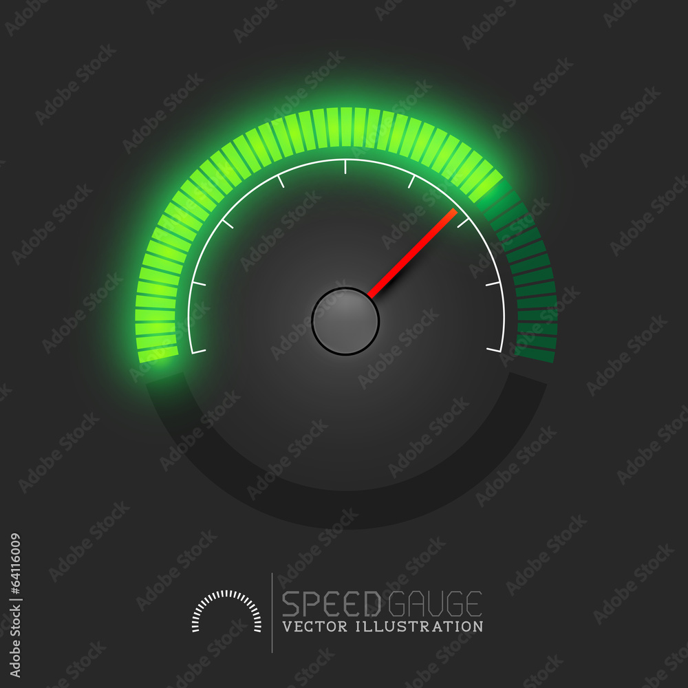 Speed Meter Vector Stock Vector | Adobe Stock