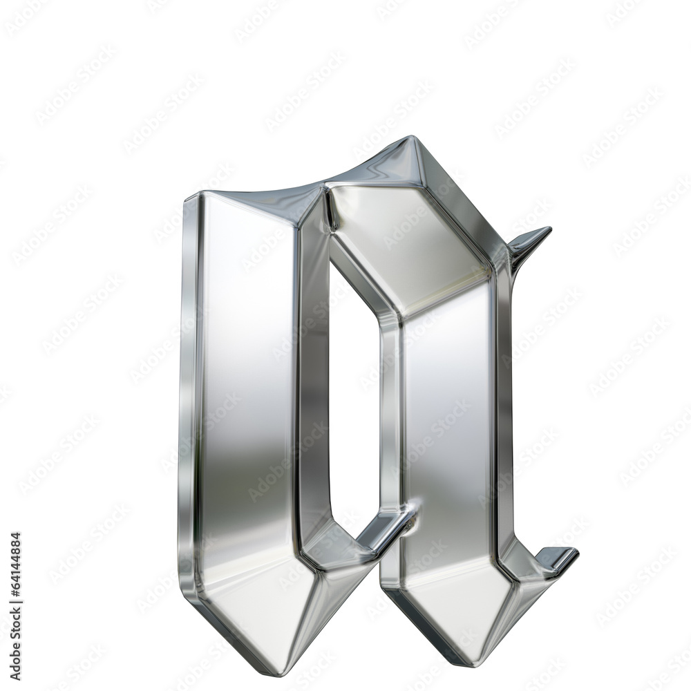 Metallic patterned letter of german gothic alphabet font. Letter Stock ...