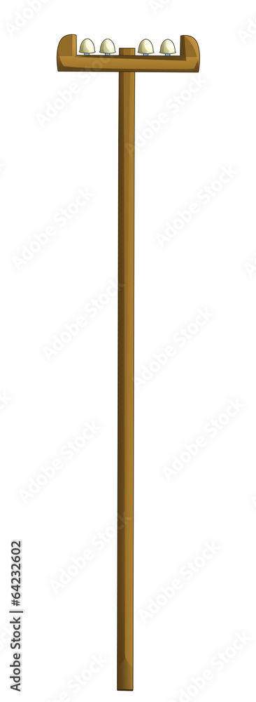 Cartoon electric pole - illustration for the chidlren Stock ...