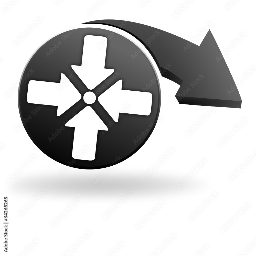 point de rassemblement sur symbole noir Stock Vector | Adobe Stock