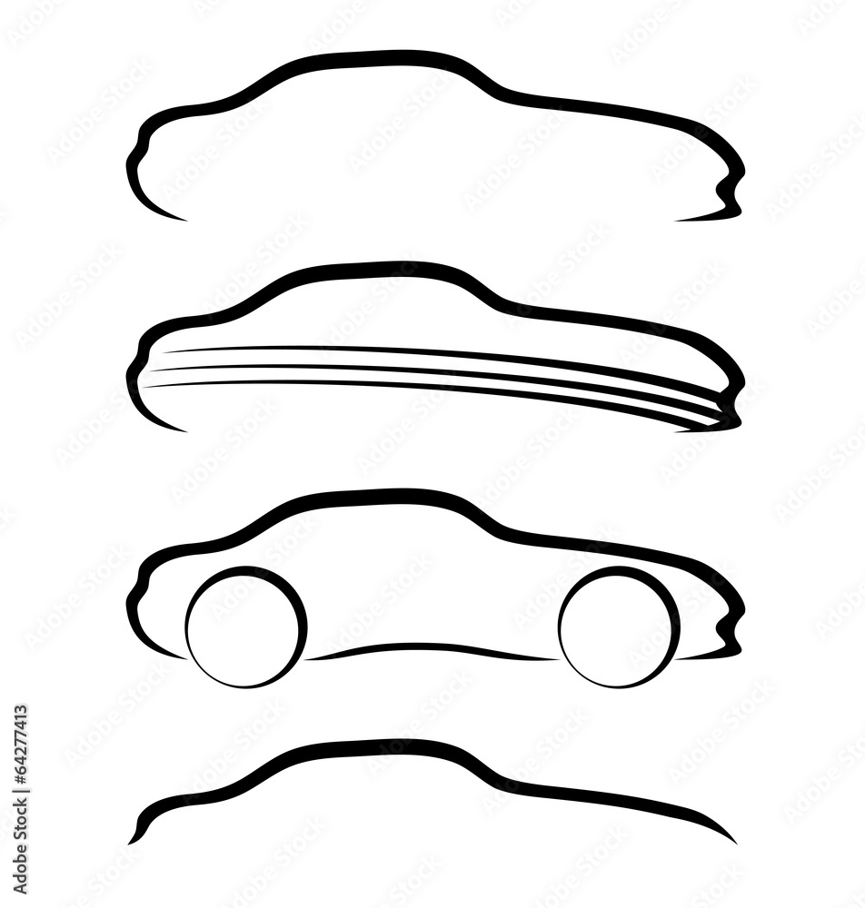 Vector set. Cars. Stock Vector | Adobe Stock