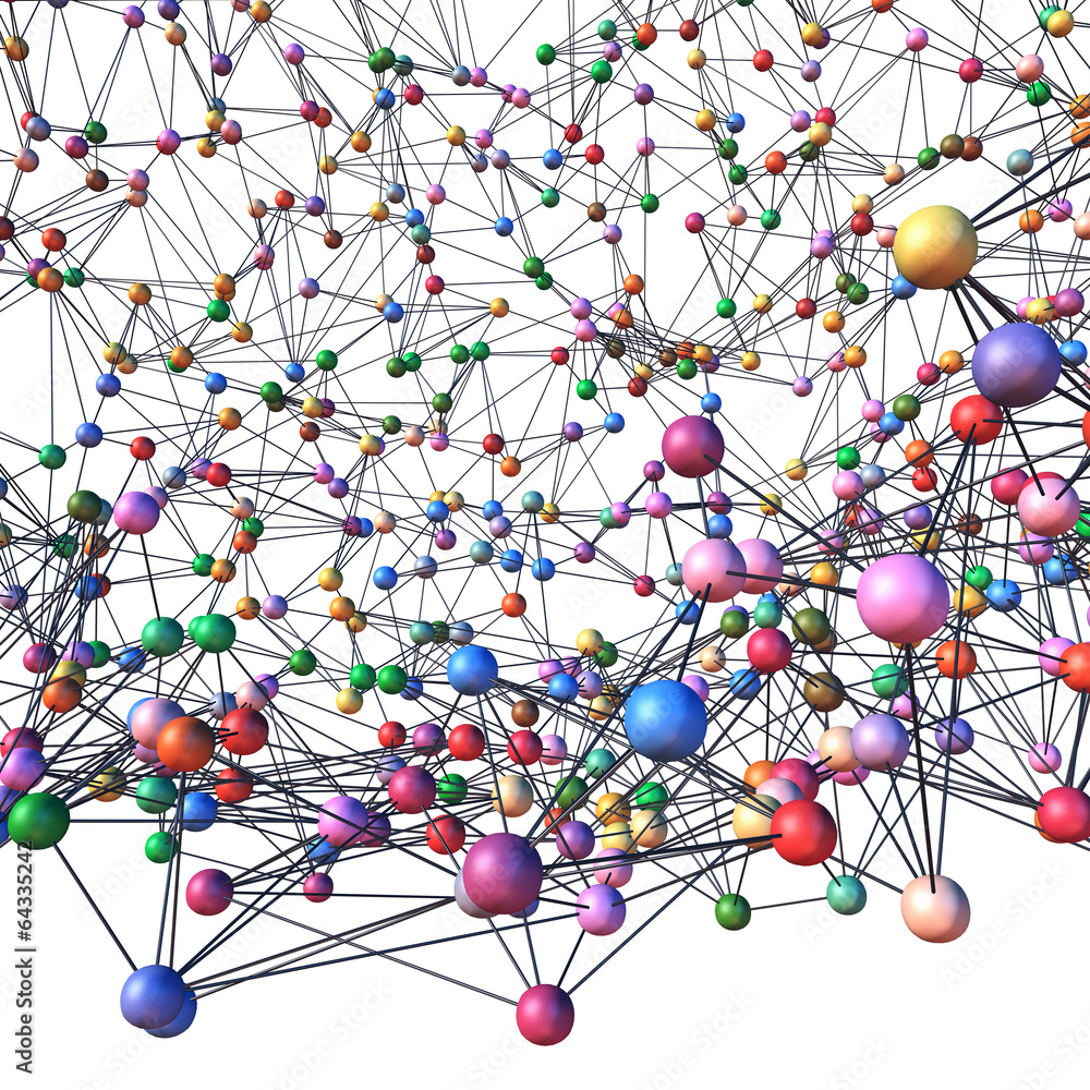 Network 3d diagram Stock Illustration | Adobe Stock