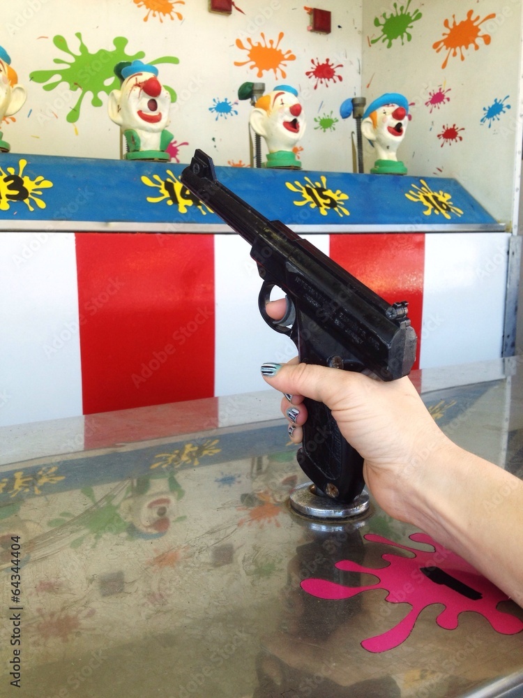 Carnival Game Shooting Clowns Stock 写真 | Adobe Stock