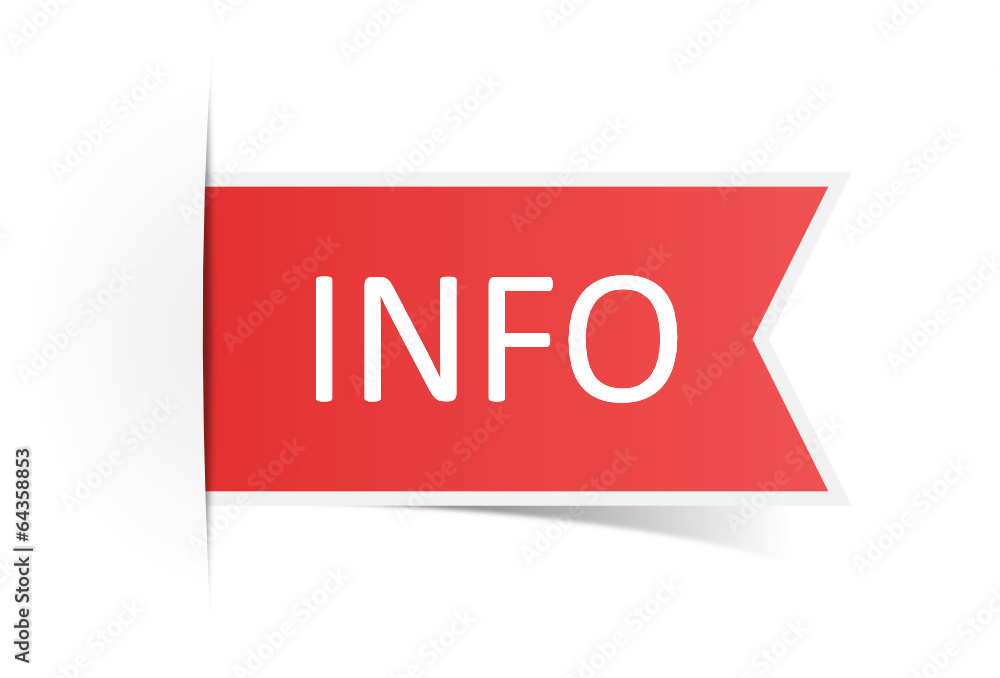 Schild rot Info Stock Vector | Adobe Stock