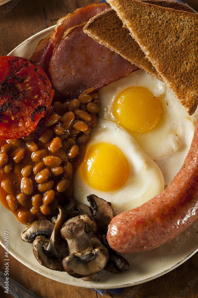 Traditional Full English Breakfast Stock Photo | Adobe Stock