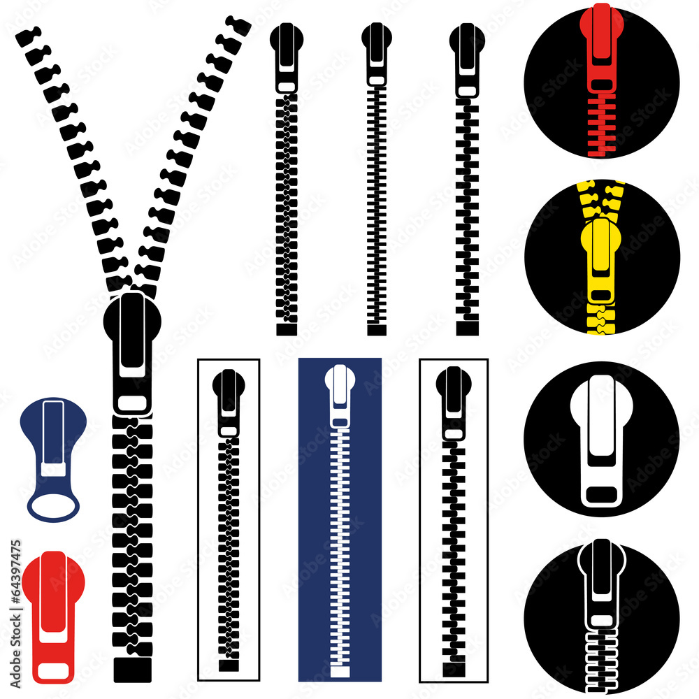 Zipper Stock Vector | Adobe Stock