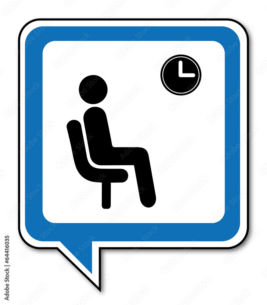 Vecteur Stock Logo salle d'attente. | Adobe Stock