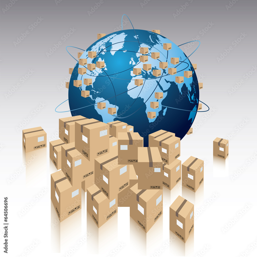 Shipment concept Stock Vector | Adobe Stock