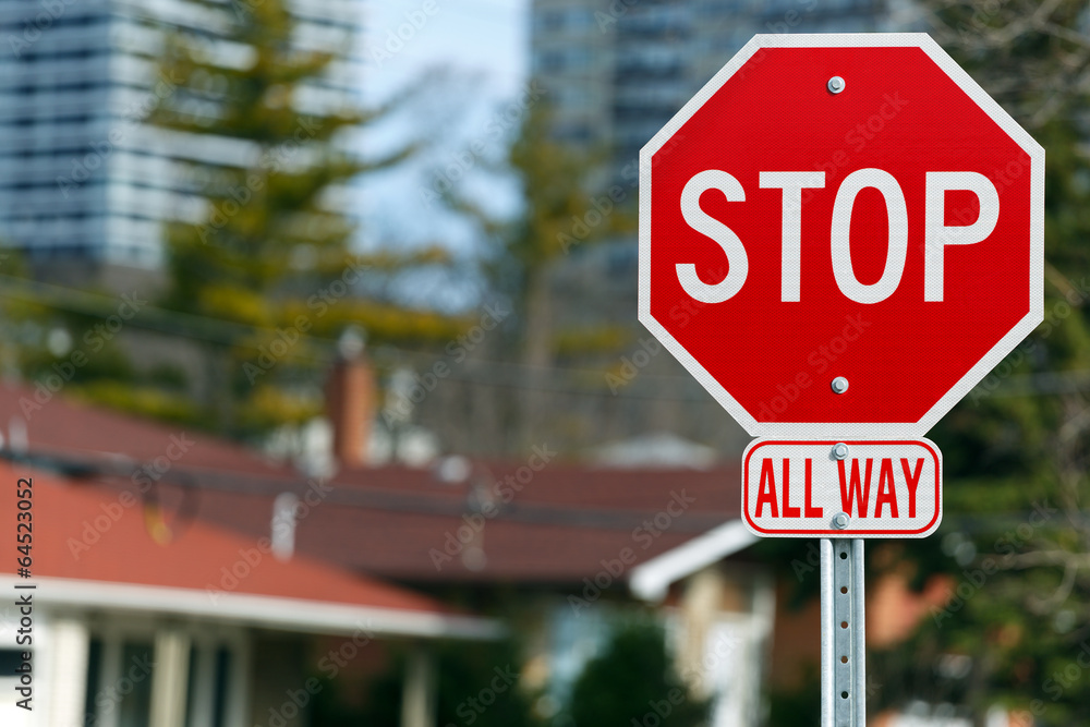 Stop sign Stock Photo | Adobe Stock