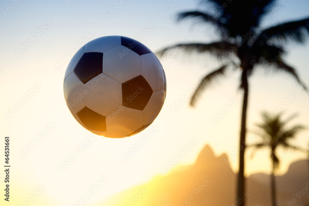 Soccer Ball Sunset