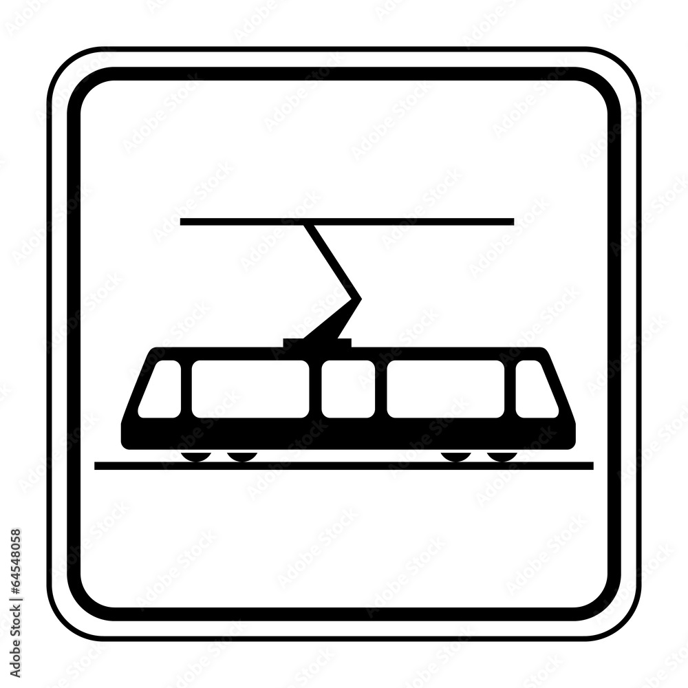 Logo tramway. Tram. Stock Vector | Adobe Stock