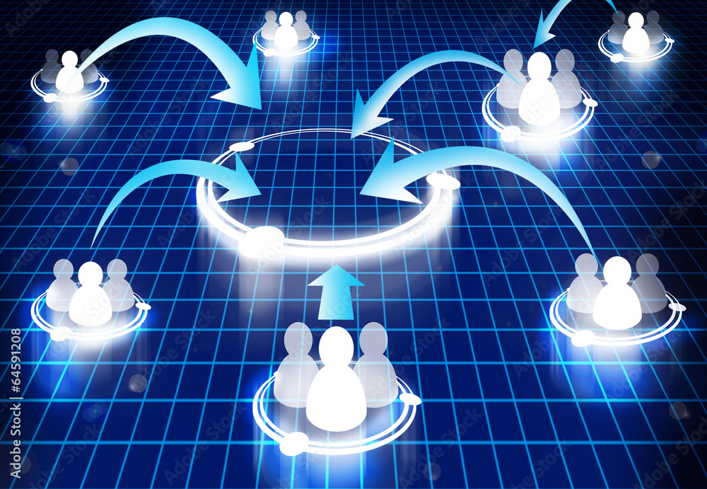 managing team work abstract Stock-Illustration | Adobe Stock