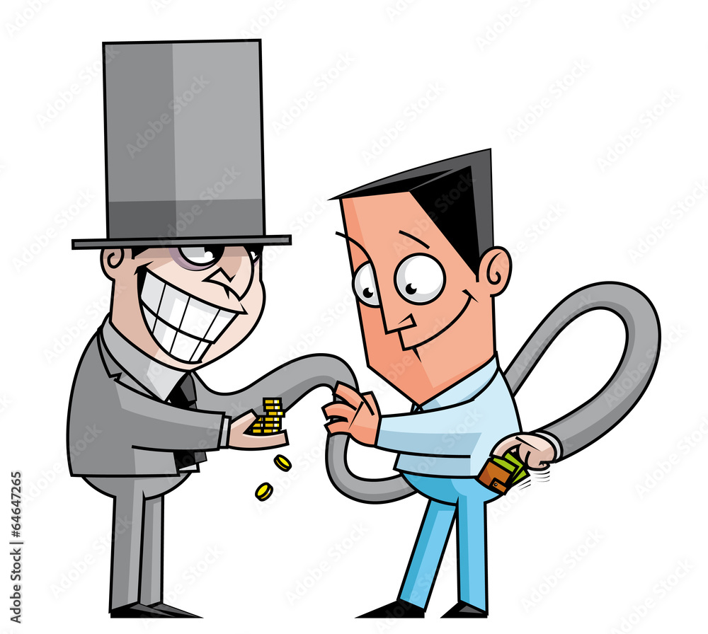 Banker swindler ilustración de Stock | Adobe Stock