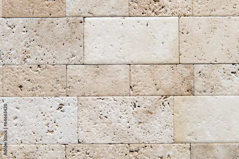 Building natural stone cladding Stock Photo | Adobe Stock