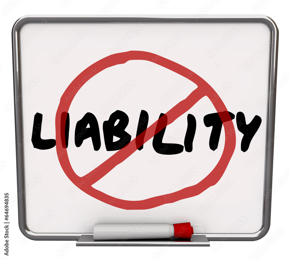 No Liability Reduce Risk Mitigation Danger Prevention Stock ...