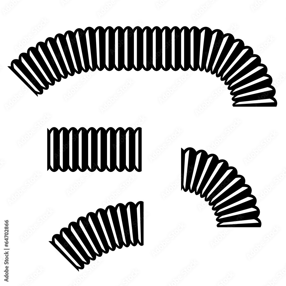 vector gooseneck flexible hose pipe Stock Vector | Adobe Stock