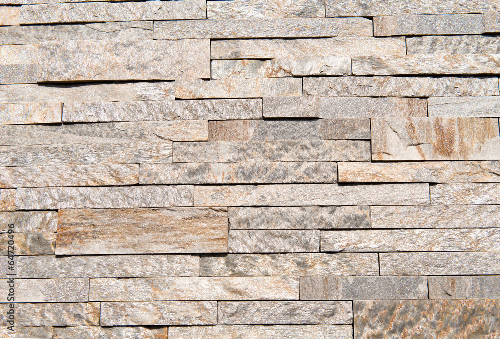 Building natural stone cladding Stock Photo | Adobe Stock