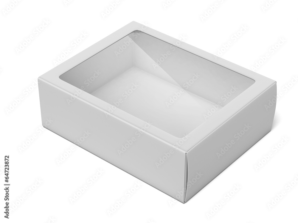 Blank Box with Transparent Window Stock Illustration | Adobe Stock