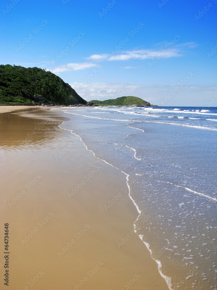 Brazil: Gorgeous desert wild beach at Ilha do Mel (Honey Island) Stock ...