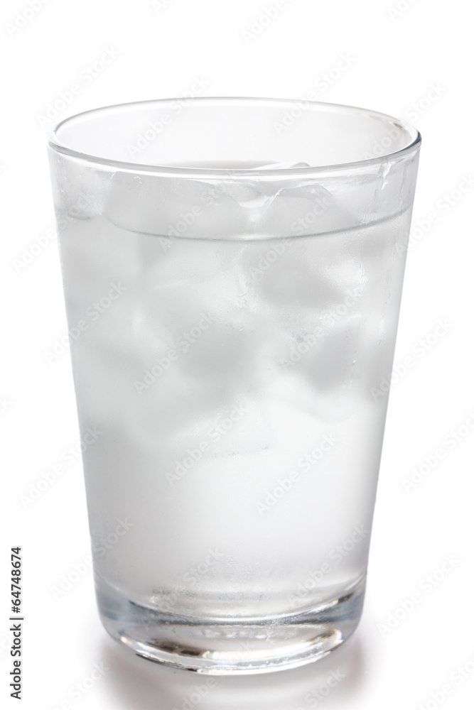 Ice Floating In Glass