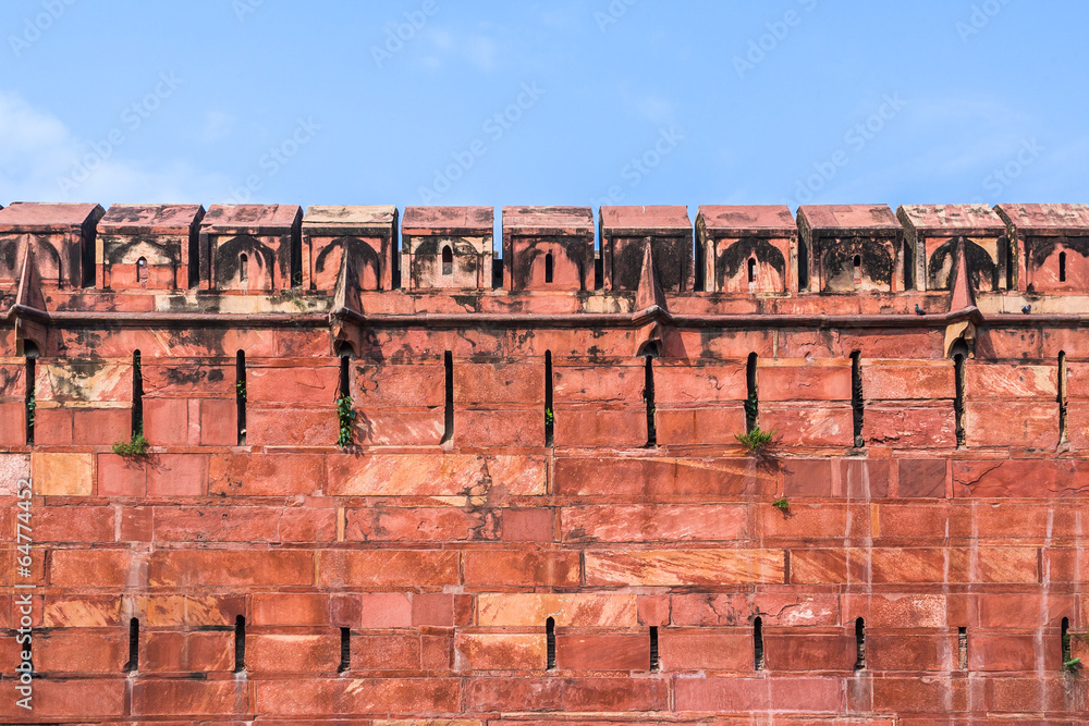 Red Fort Ramparts Stock Photo | Adobe Stock