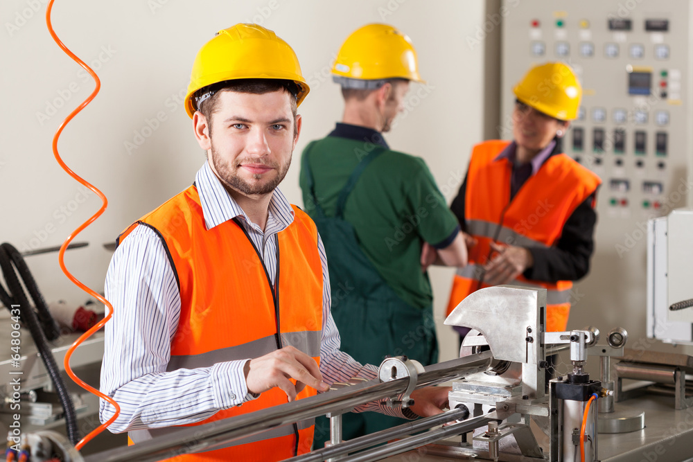 Production workers during production process Stock Photo | Adobe Stock