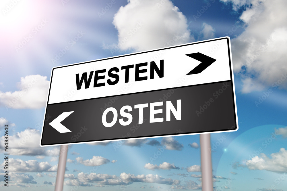 Westen Osten Stock-Foto | Adobe Stock