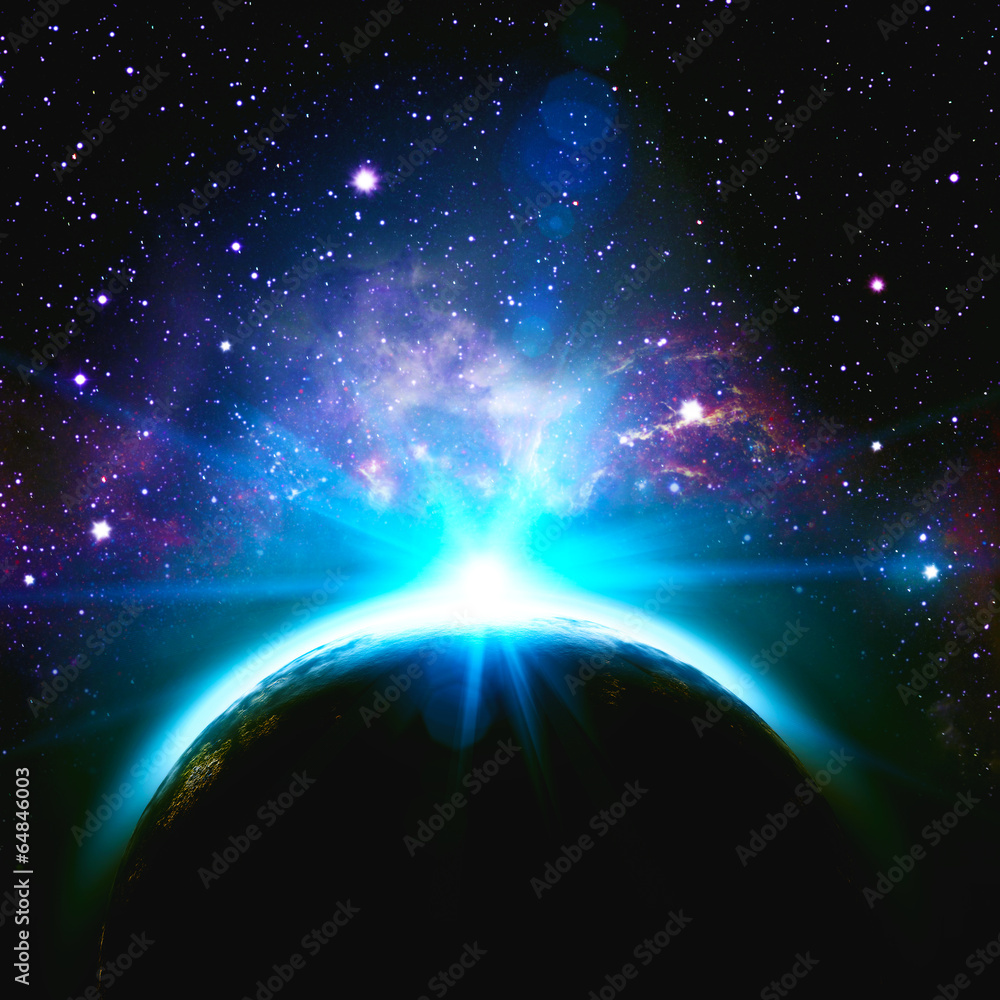 Deep space, abstract sci-fi backgrounds for your design Stock Photo ...