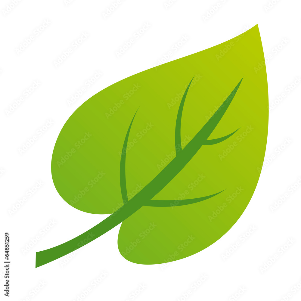 Grünes Blatt Stock-Vektorgrafik | Adobe Stock