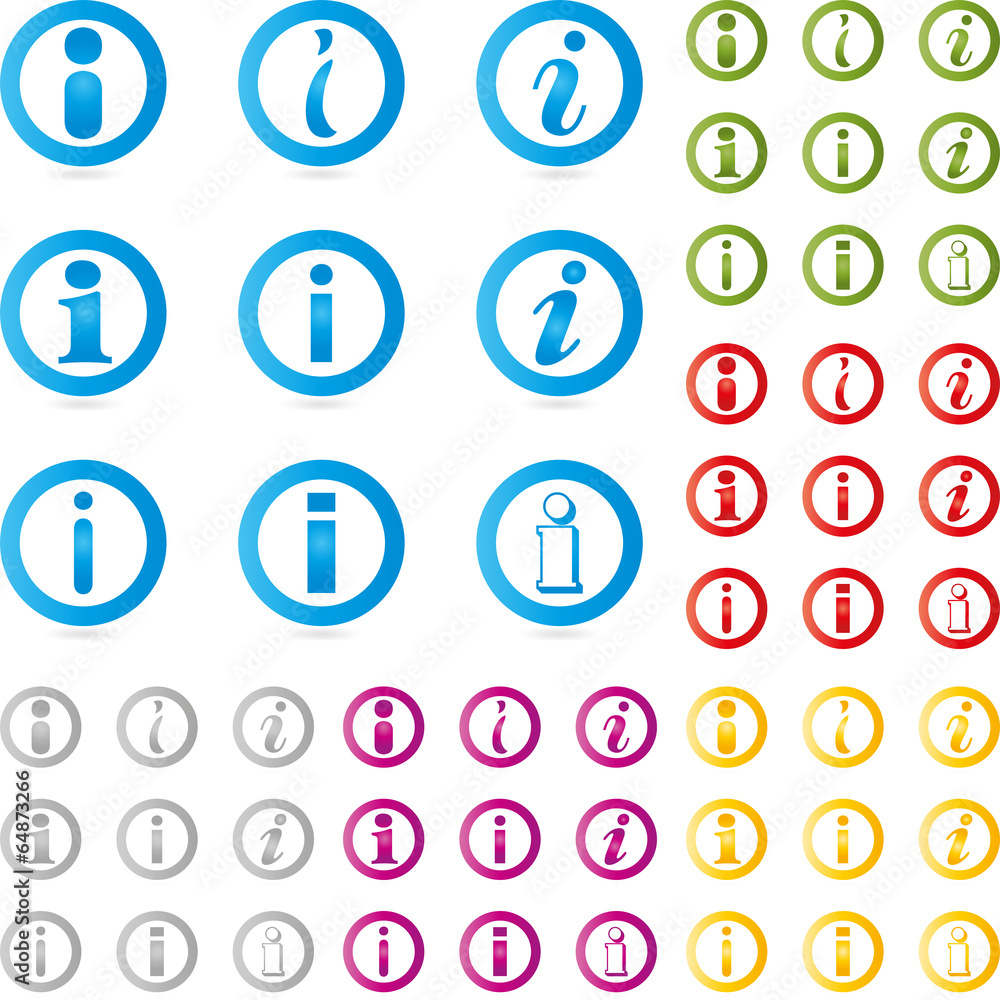 Info, Information, Zeichen, Symbol, Icon Stock-Vektorgrafik | Adobe Stock