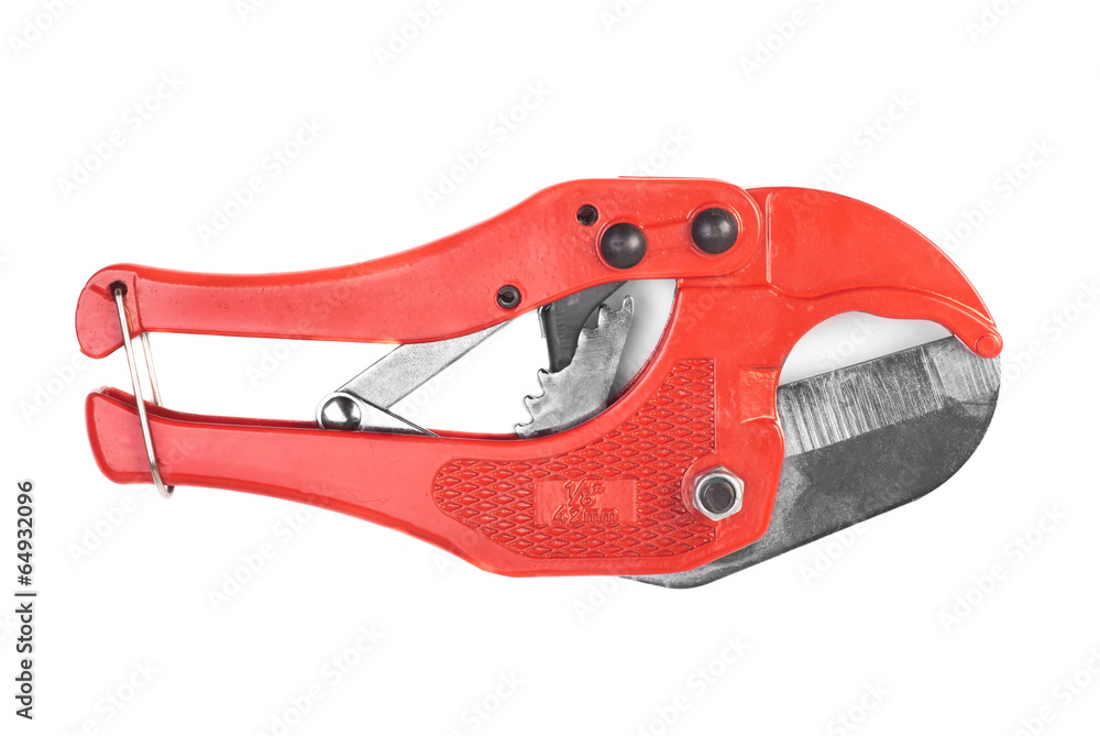 Tools for cutting pvc pipe isolated on white background Stock Photo ...