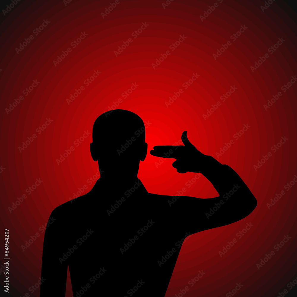 Gun To Head Silhouette