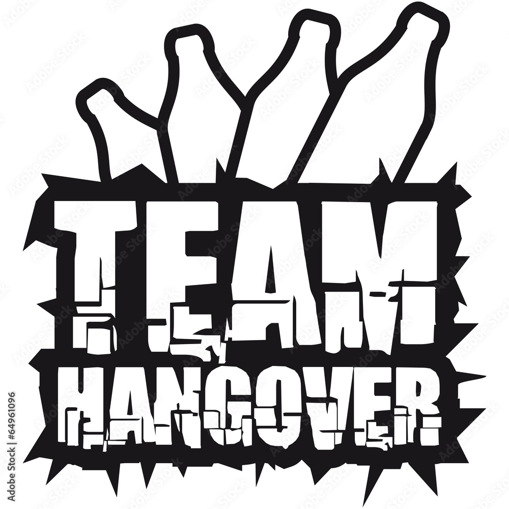 Team Hangover Logo Design Stock-Illustration | Adobe Stock