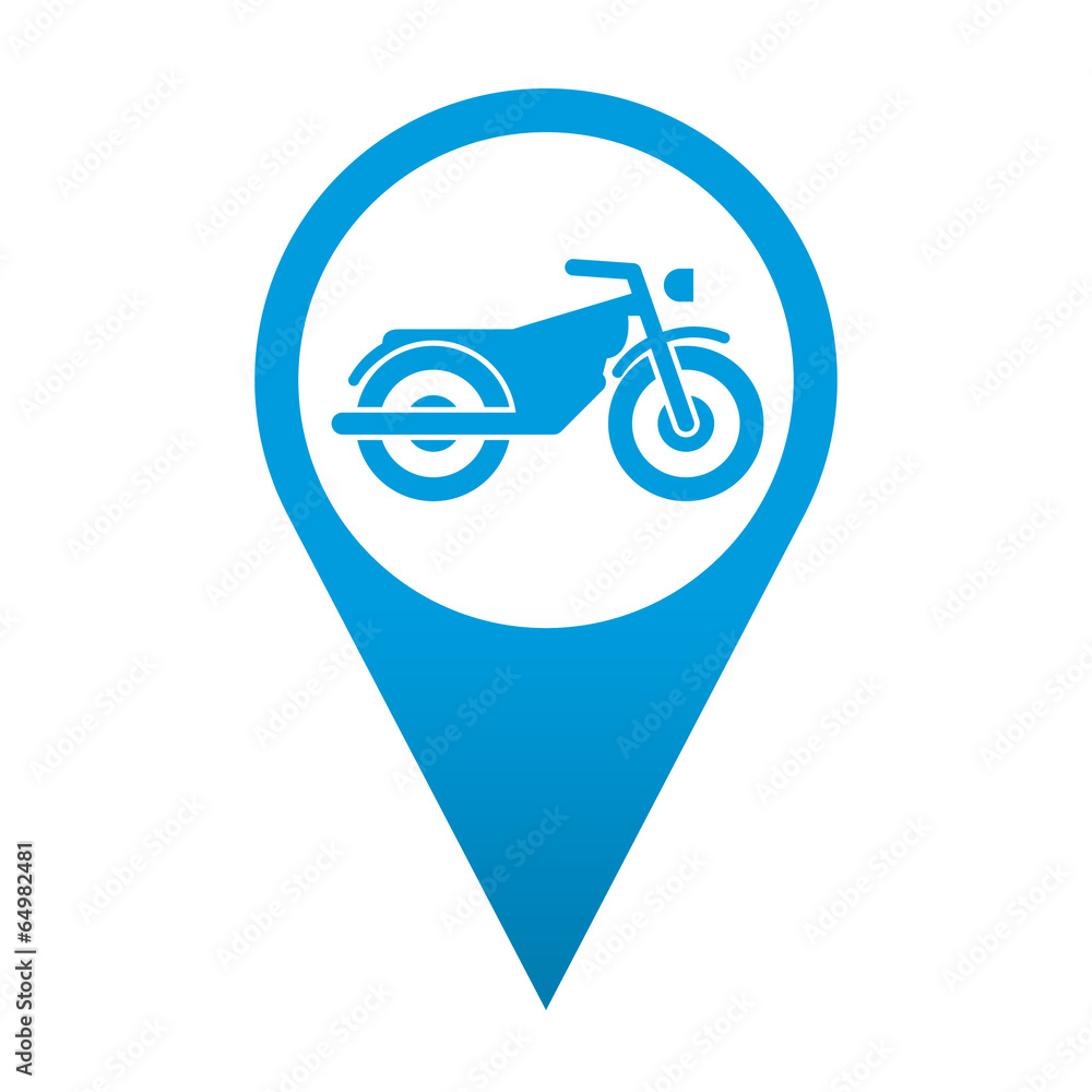 Icono localizacion simbolo moto Stock-Illustration | Adobe Stock