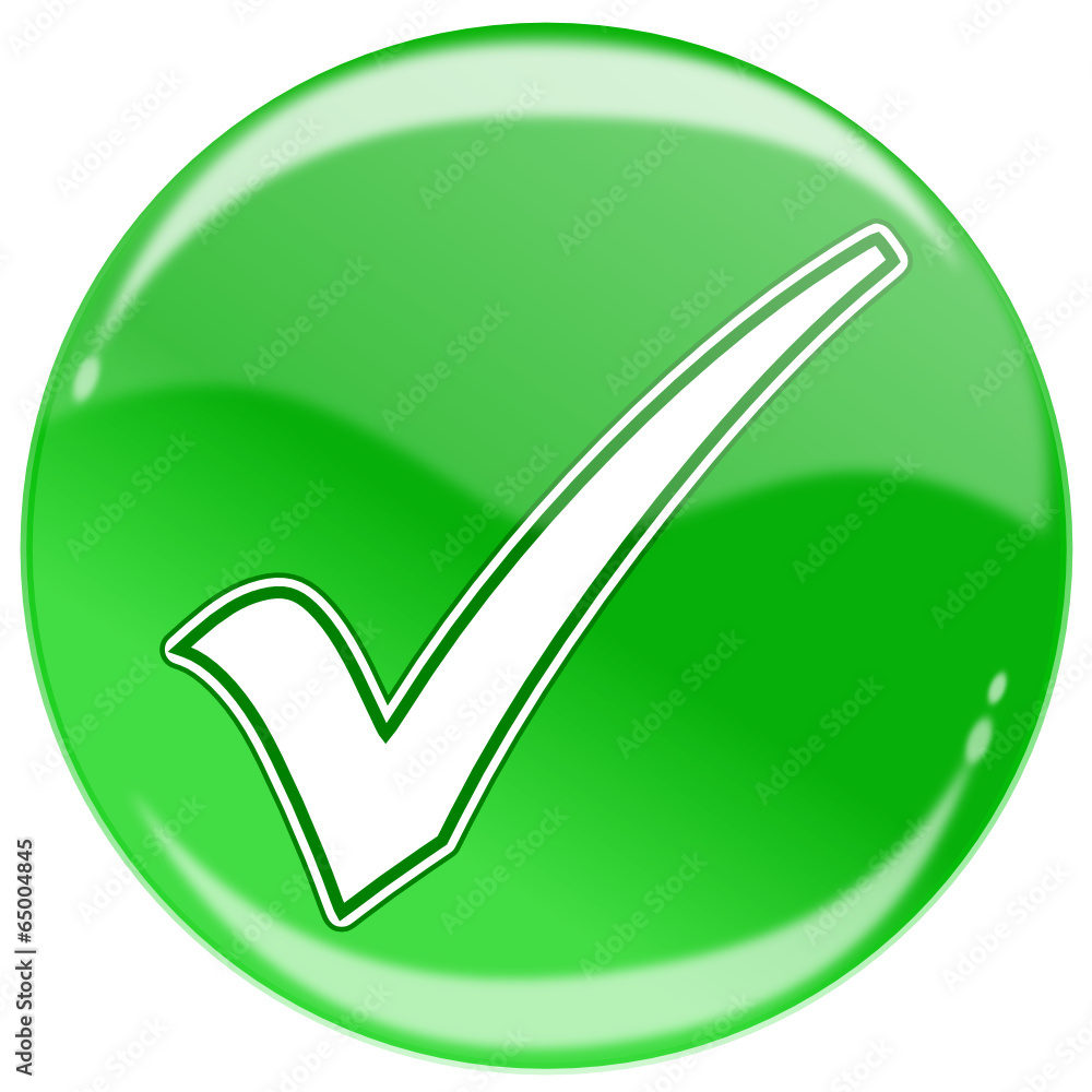 Haken Button grün #140515-svg06 Stock-Vektorgrafik | Adobe Stock