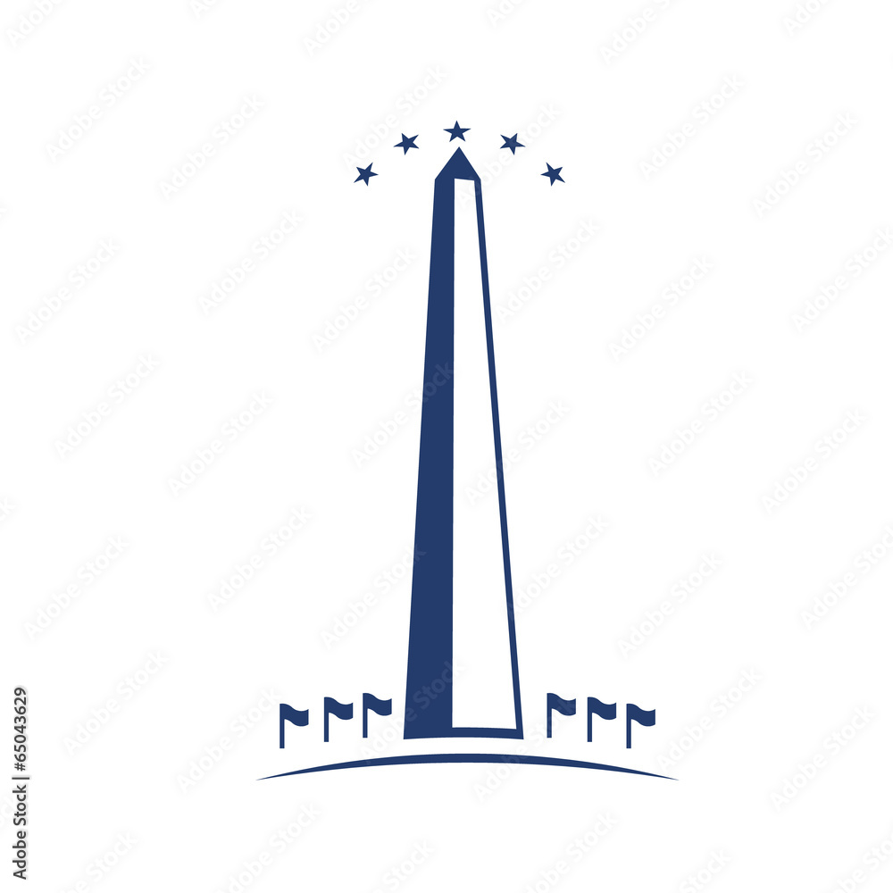 Washington monument image.Concept of commemoration, DC landmark Stock ...