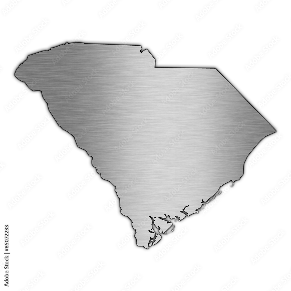 High detailed vector map - South Carolina. Stock Illustration | Adobe Stock