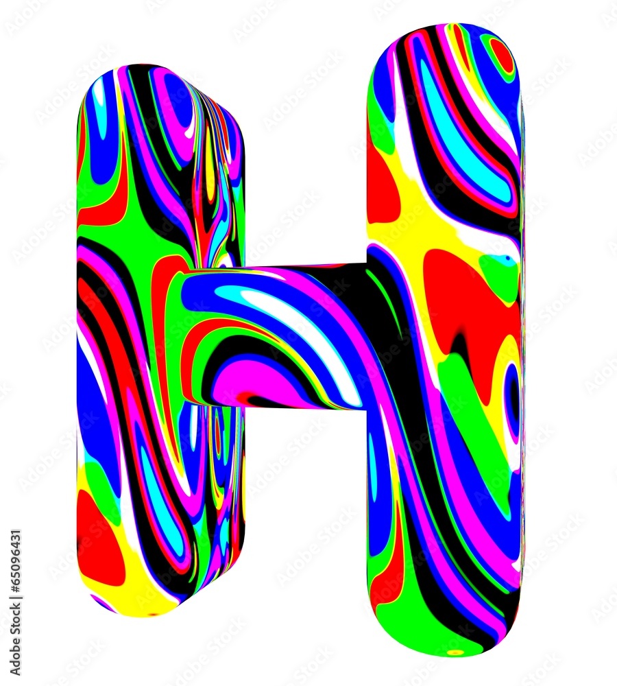 Colorful Letter H