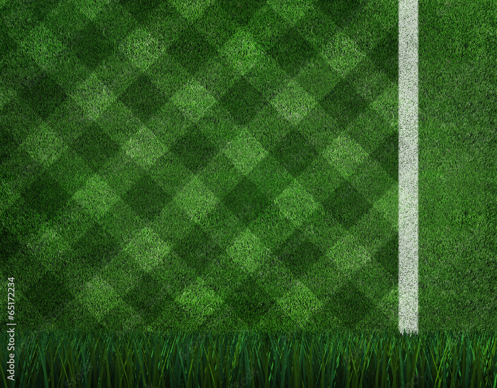 Soccer football field stadium grass line ball background texture Stock ...