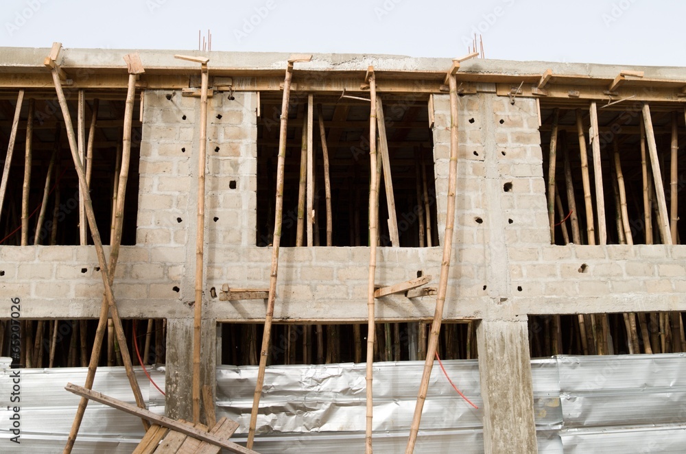 Small building construction Stock Photo | Adobe Stock