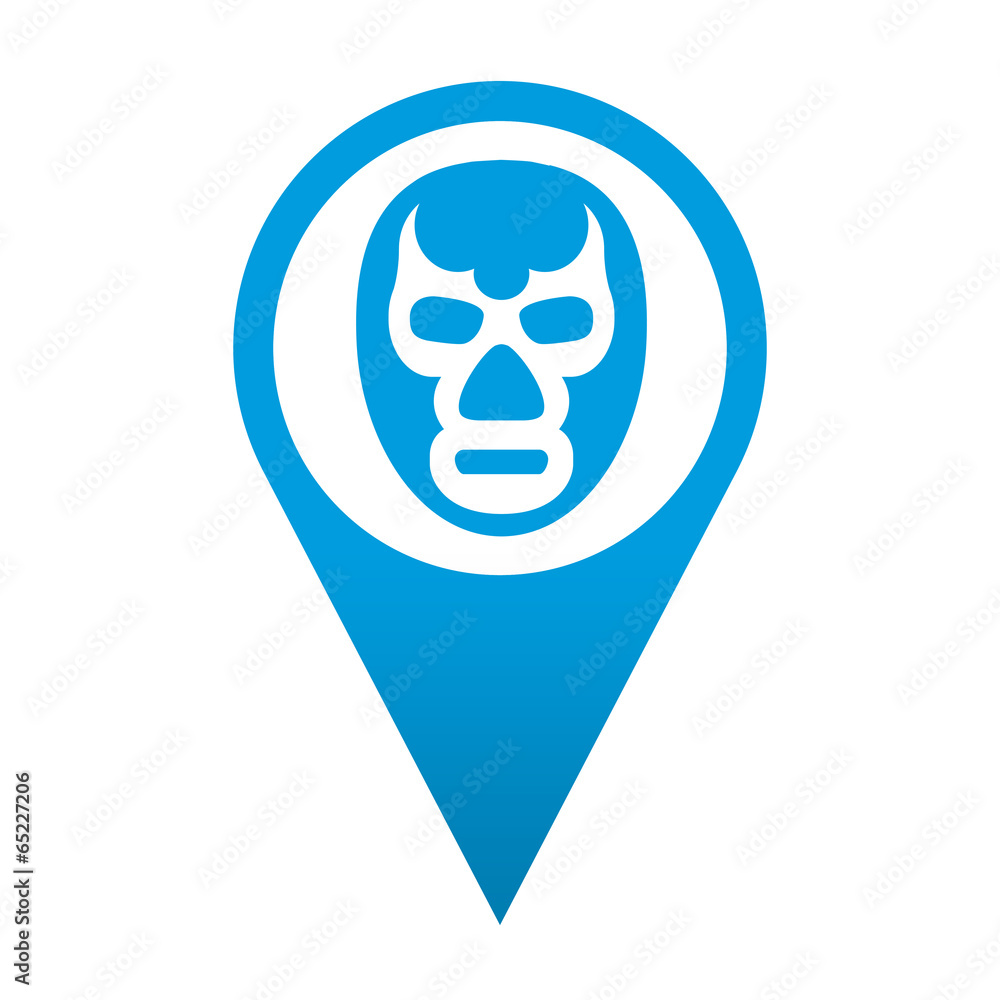 Icono localizacion simbolo mascara de lucha libre Stock Illustration ...