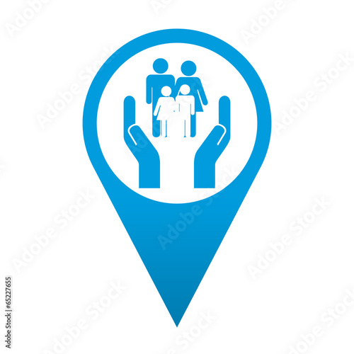 Icono localizacion simbolo servicios sociales Stock Illustration ...