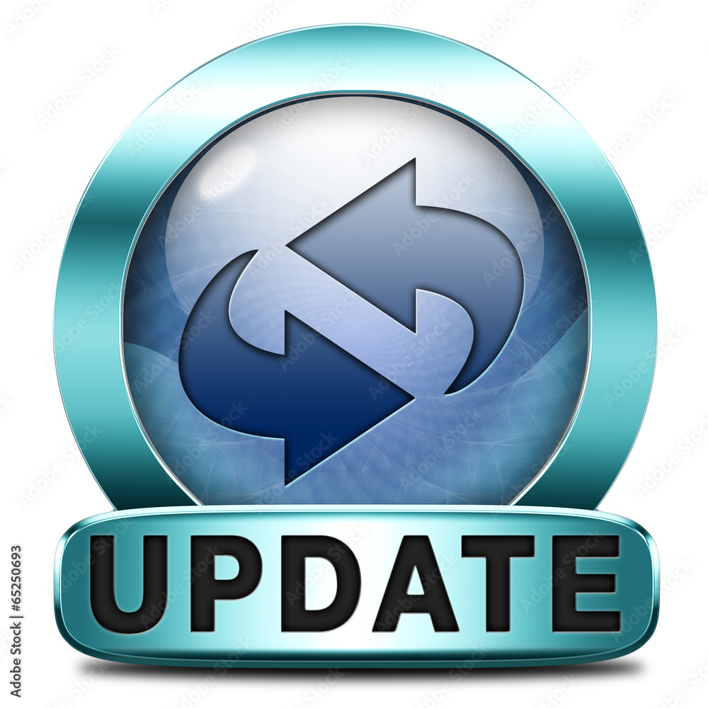 Update Button Icon Blue