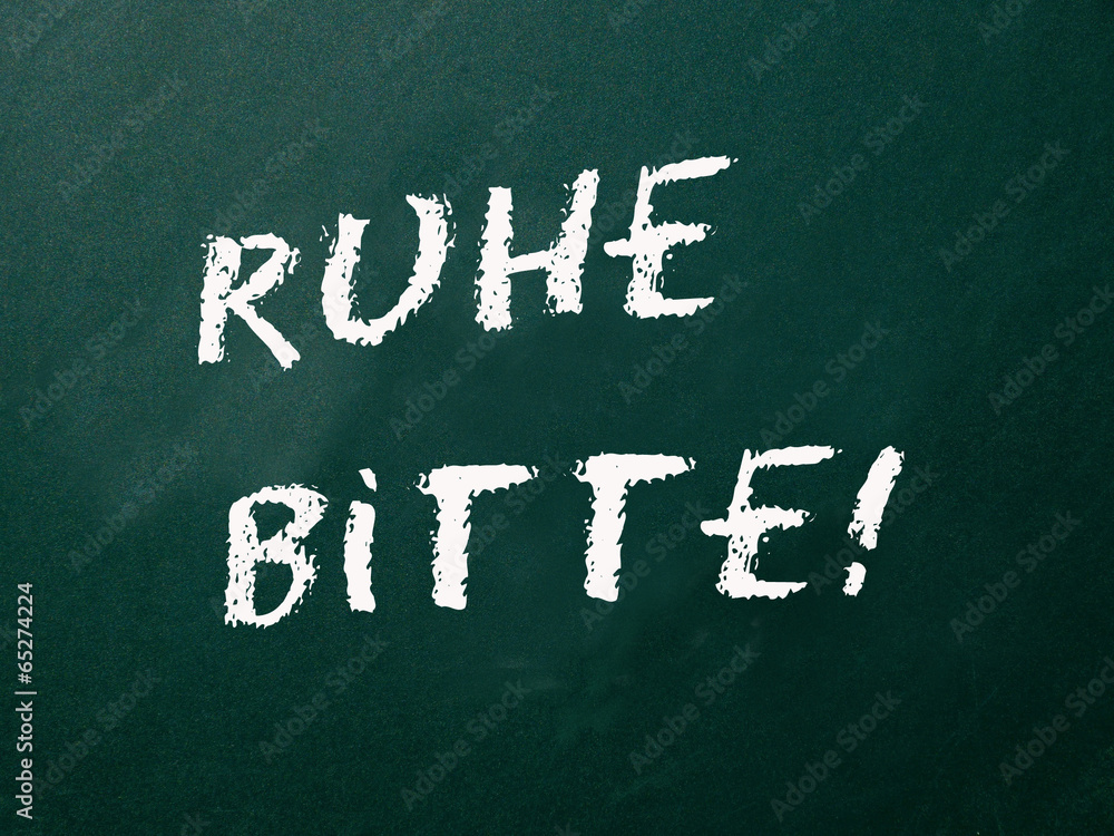 Ruhe Bitte Stock-Foto | Adobe Stock