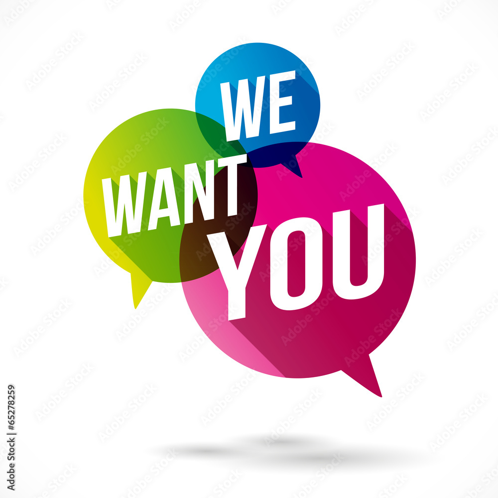 We want you Stock Vector | Adobe Stock
