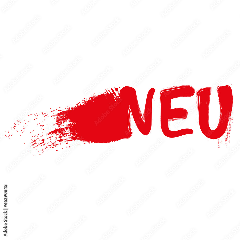 Neu,Schild,Banner,Button,Aufkleber,Display,Pinselstrich Stock ...