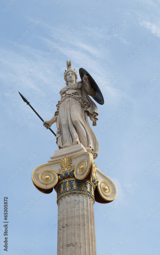 Athena, Ancient Greeks' goddess of heroic endeavor and wisdom Stock ...