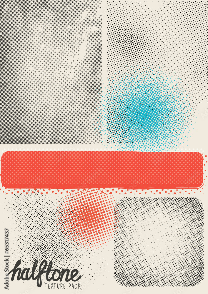 Vector Halftone Texture Pack Stock Vector | Adobe Stock