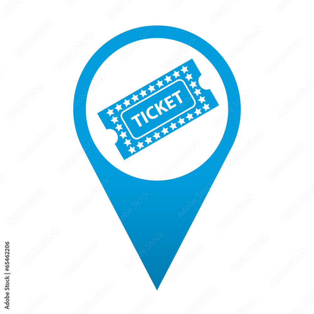 Icono localizacion simbolo ticket ilustración de Stock | Adobe Stock